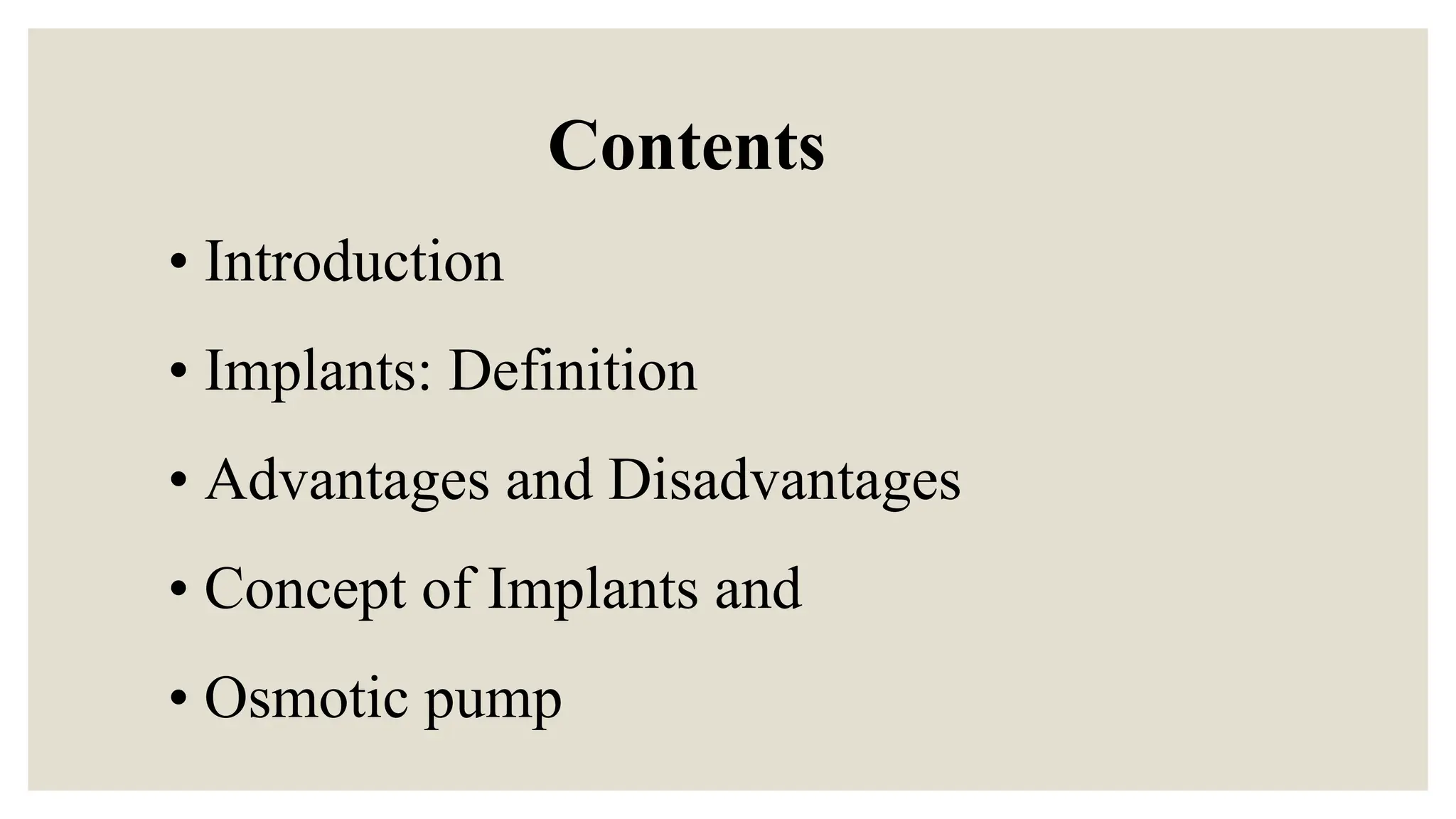 Implantable Drug Delivery Systems – Concepts, Types, and Applications ...