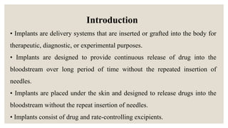 Implantable Drug Delivery Systems – Concepts, Types, and Applications ...