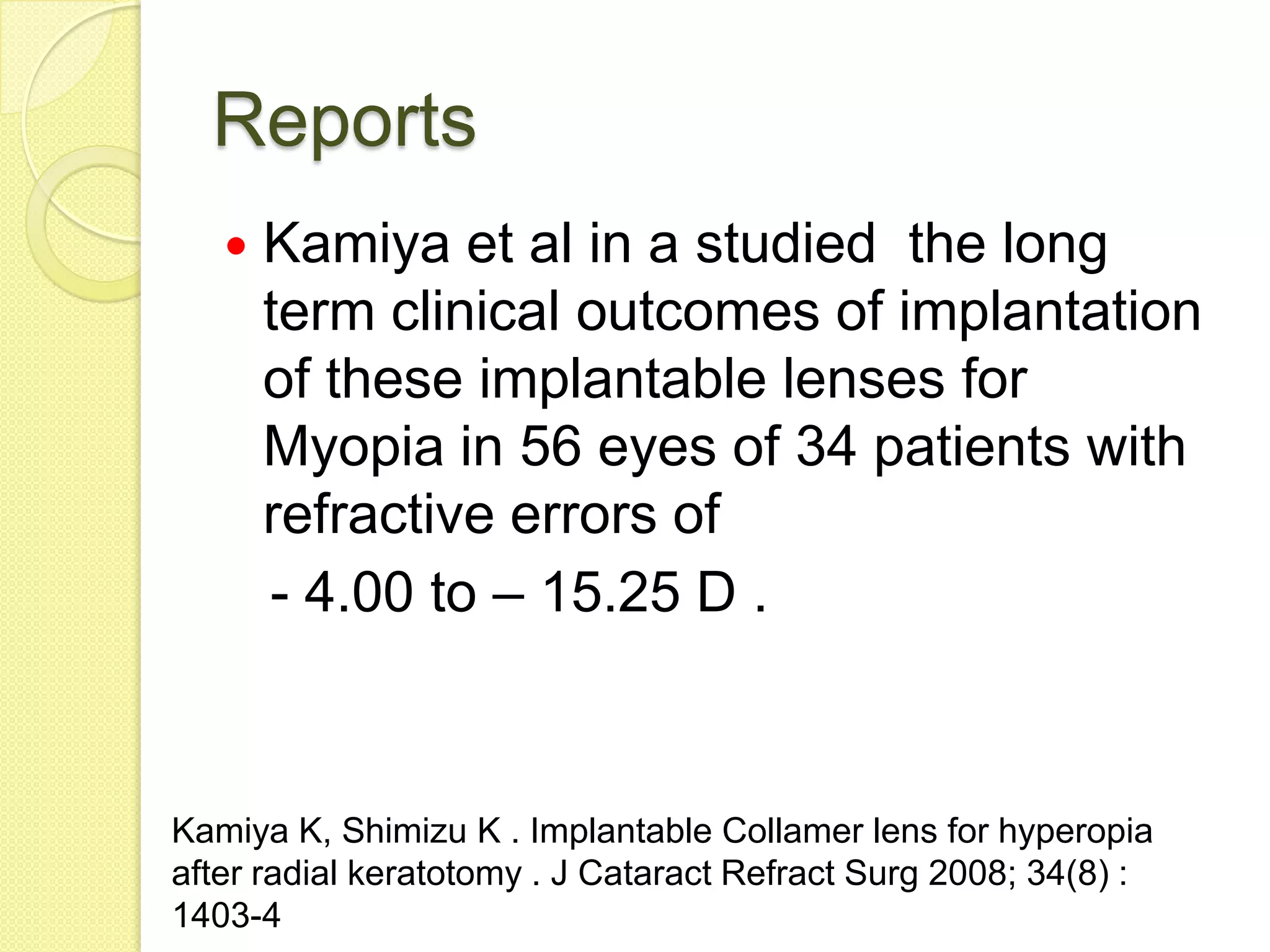 Implantable collamer lens(ICL) | PPTX