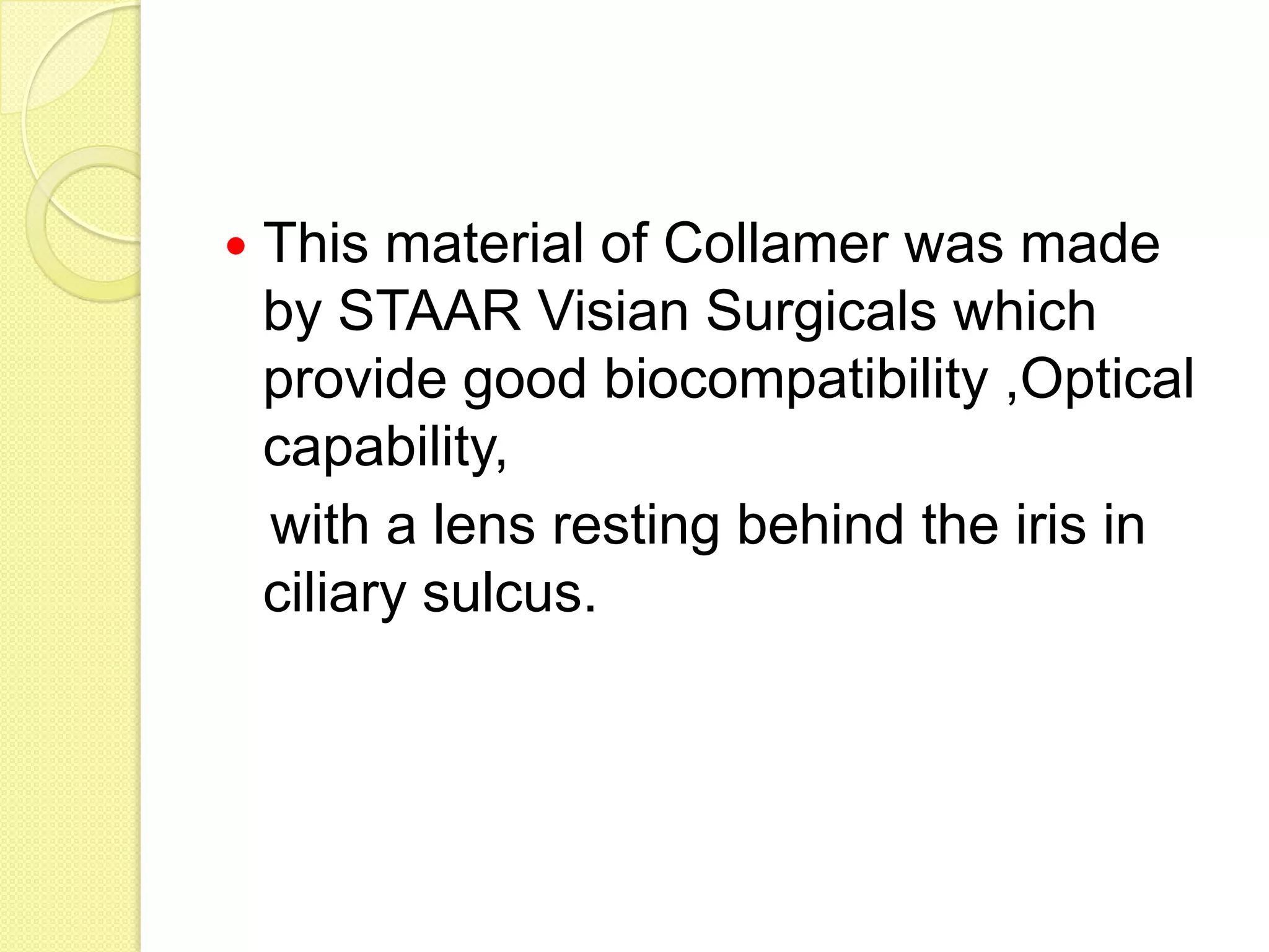 Implantable collamer lens(ICL) | PPTX