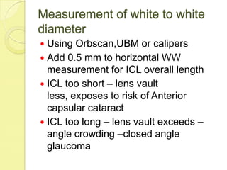 Implantable collamer lens(ICL) | PPTX