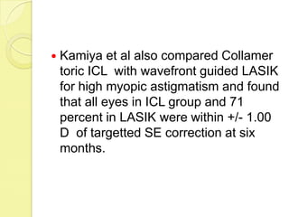 Implantable collamer lens(ICL) | PPTX