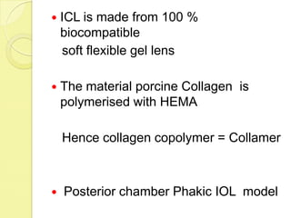 Implantable collamer lens(ICL) | PPTX