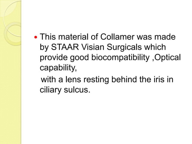 Implantable collamer lens(ICL) | PPTX | Eye and Vision Conditions ...
