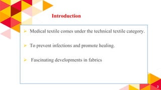 Implantable medical textile by srinidhi | PPT