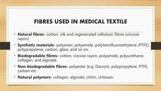 Implantable medical textiles | PPT