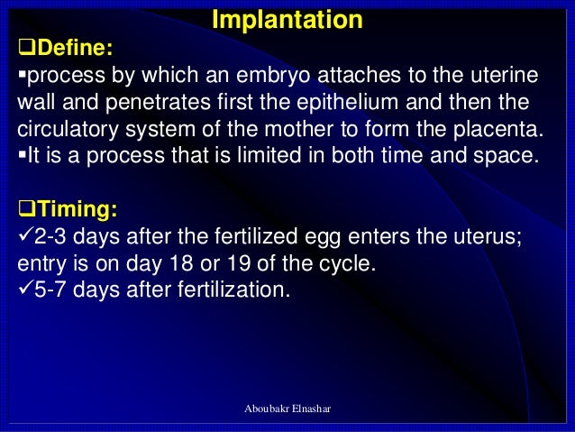Implantation