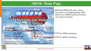 Implantation srim trim | PPT