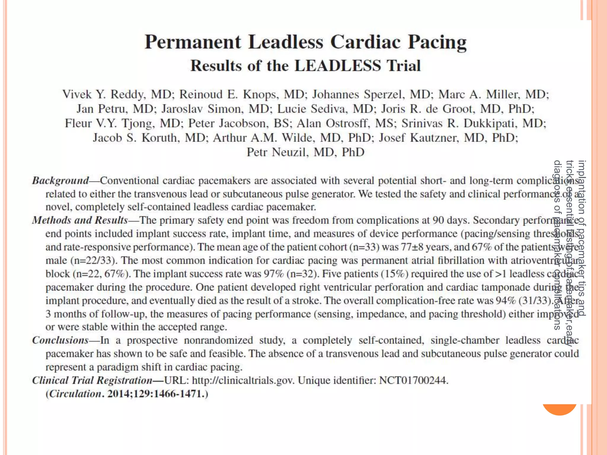 fundamentals of pacemaker | PPTX