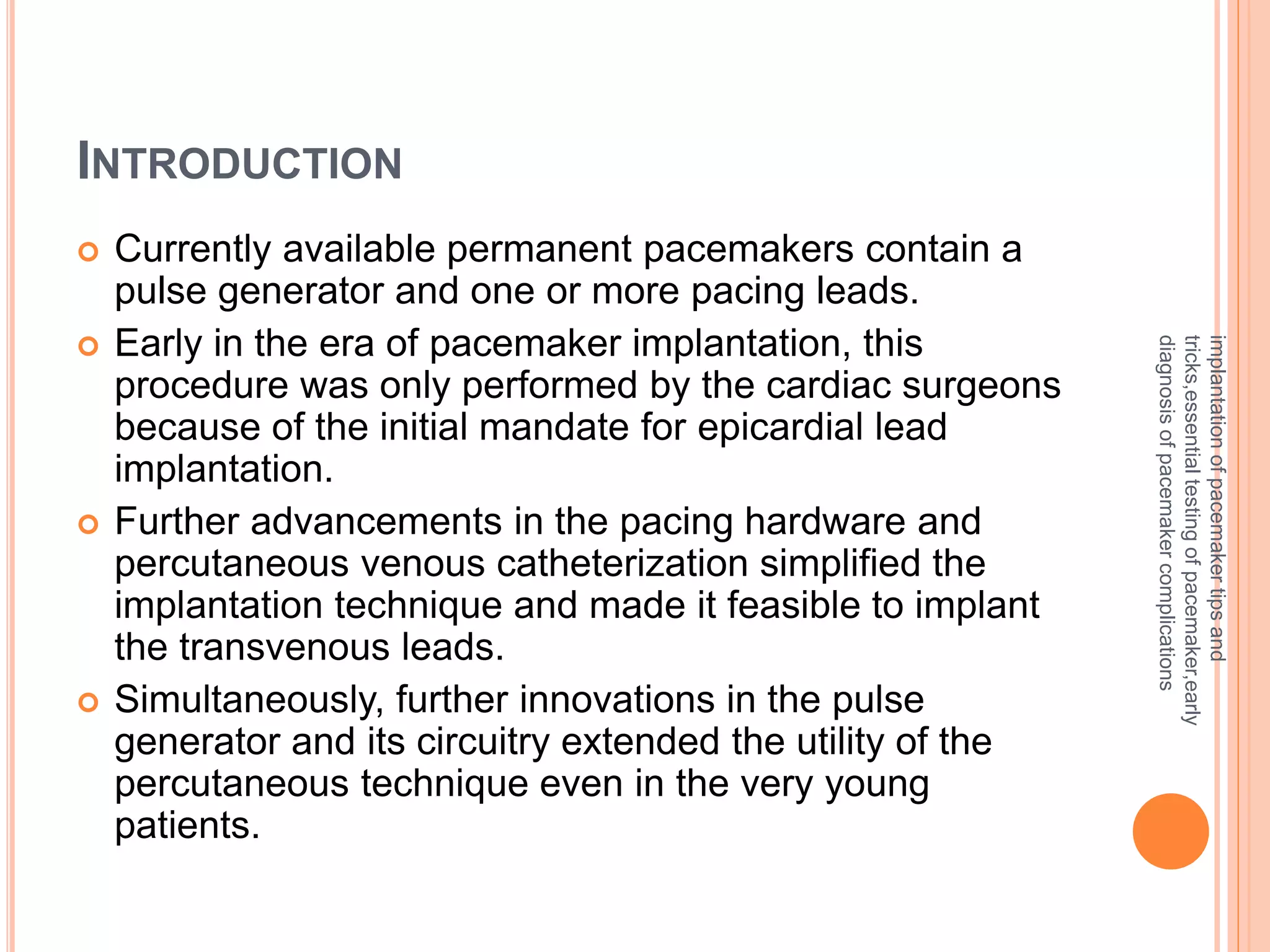 fundamentals of pacemaker | PPTX