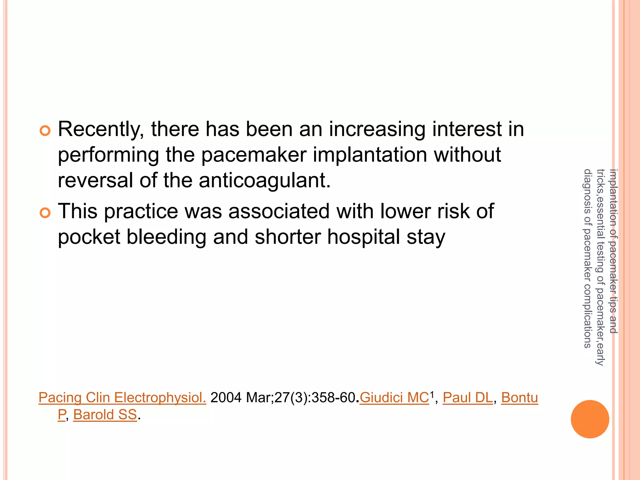 fundamentals of pacemaker | PPTX