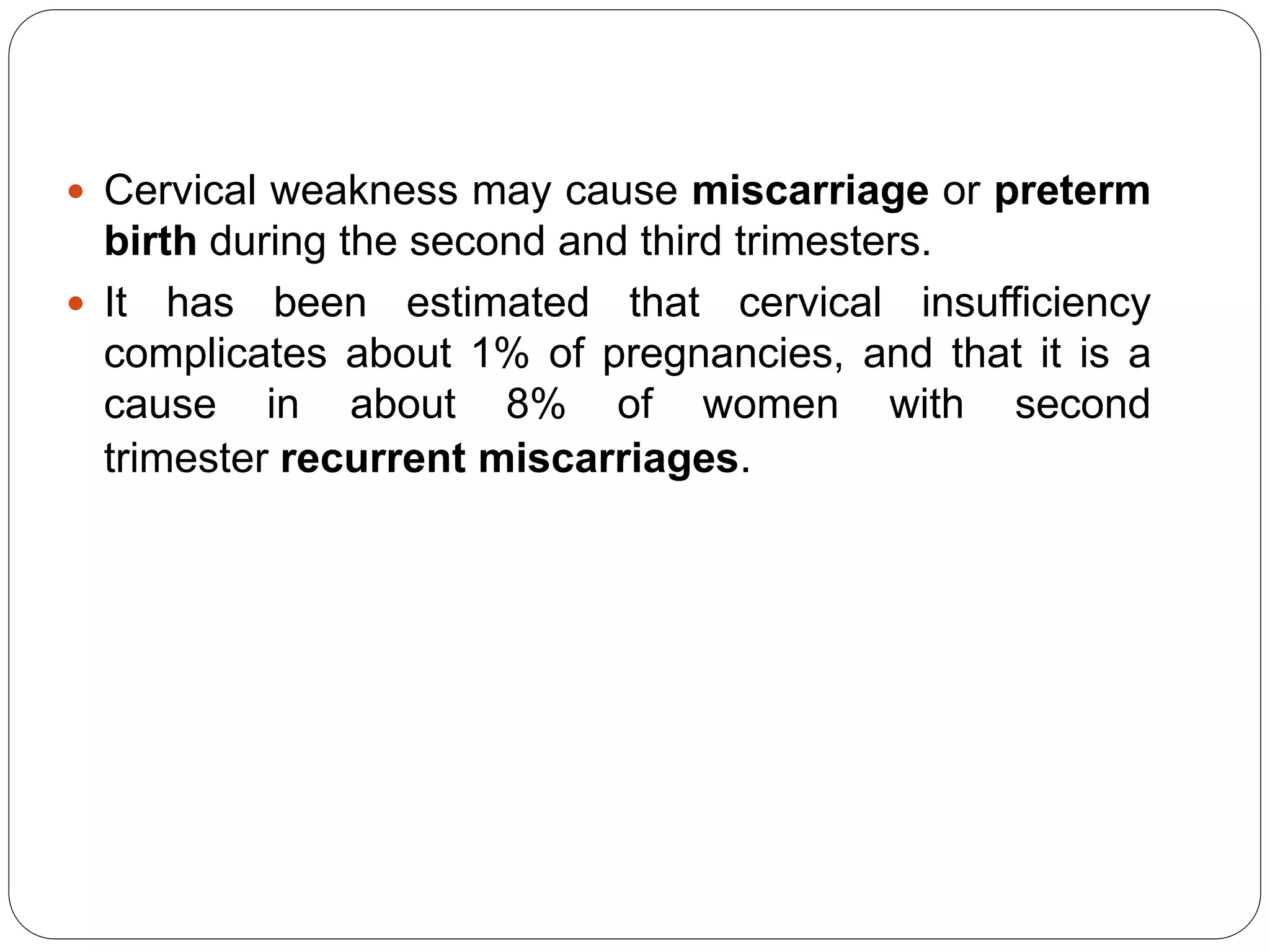 Cervical incompetence | PPTX