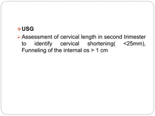 Cervical incompetence | PPTX