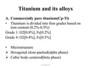 Implant Biomaterials | PPTX