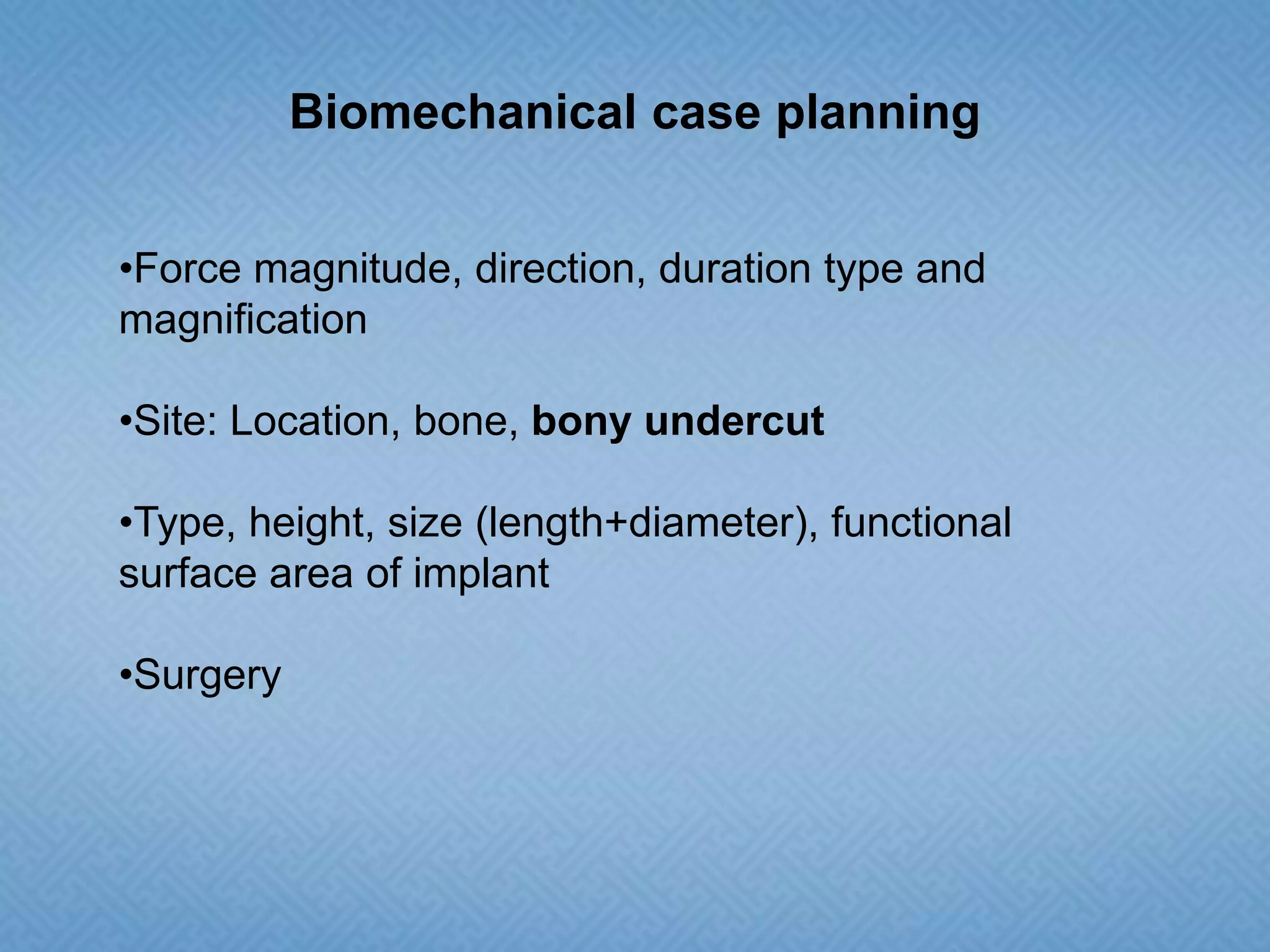Implant Biomechanics | PPTX