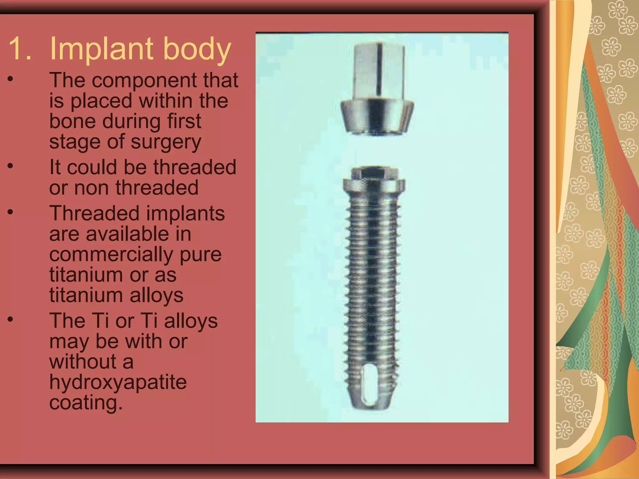 Implant classification | PPT