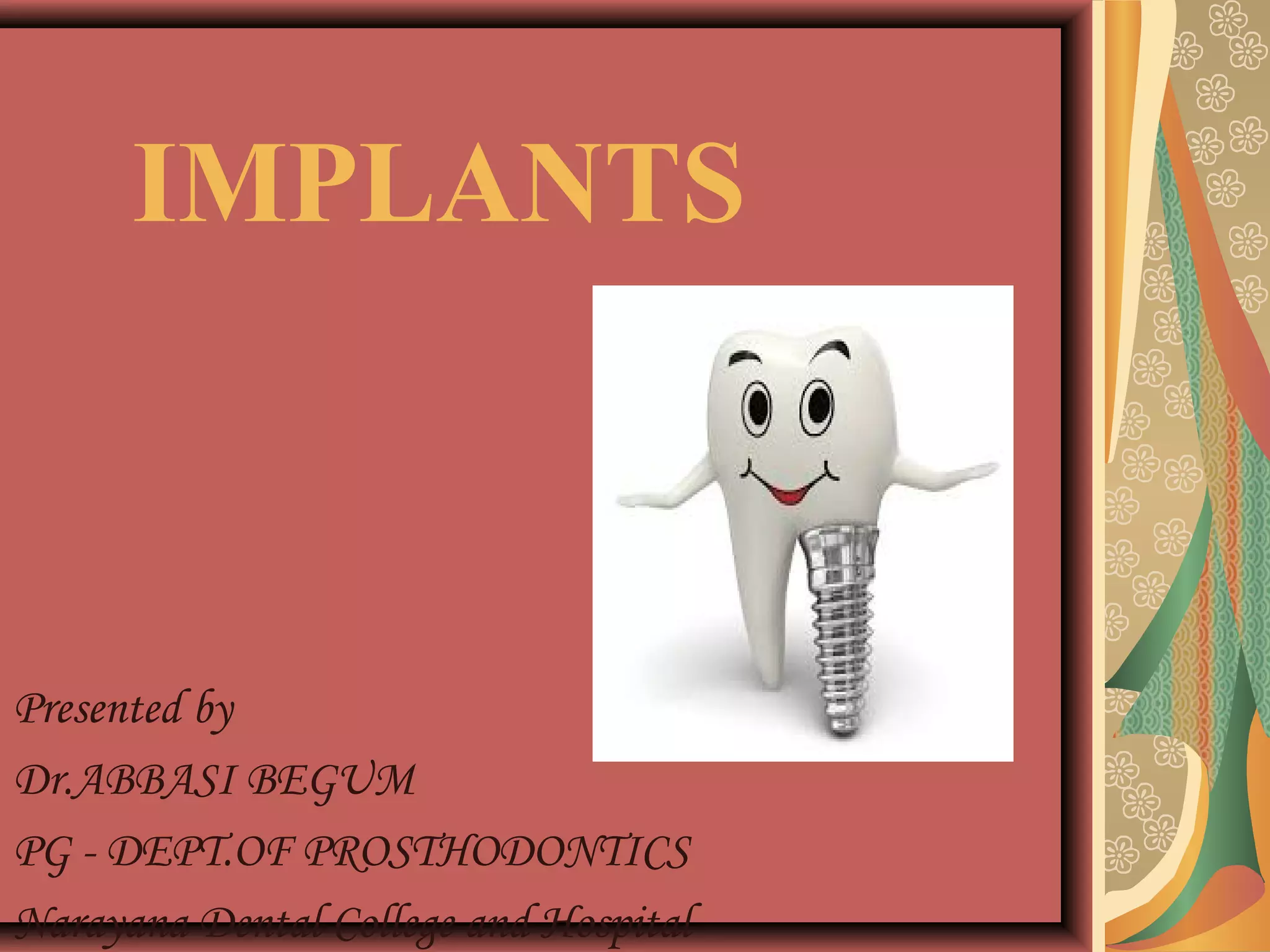 Implant classification | PPT