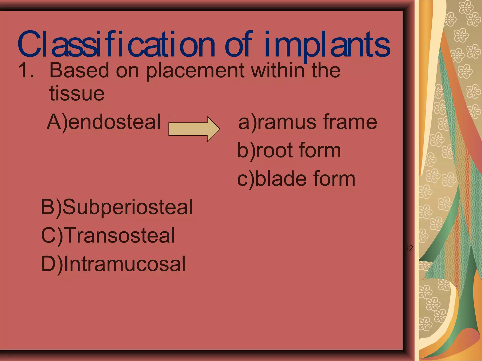 Implant classification | PPT