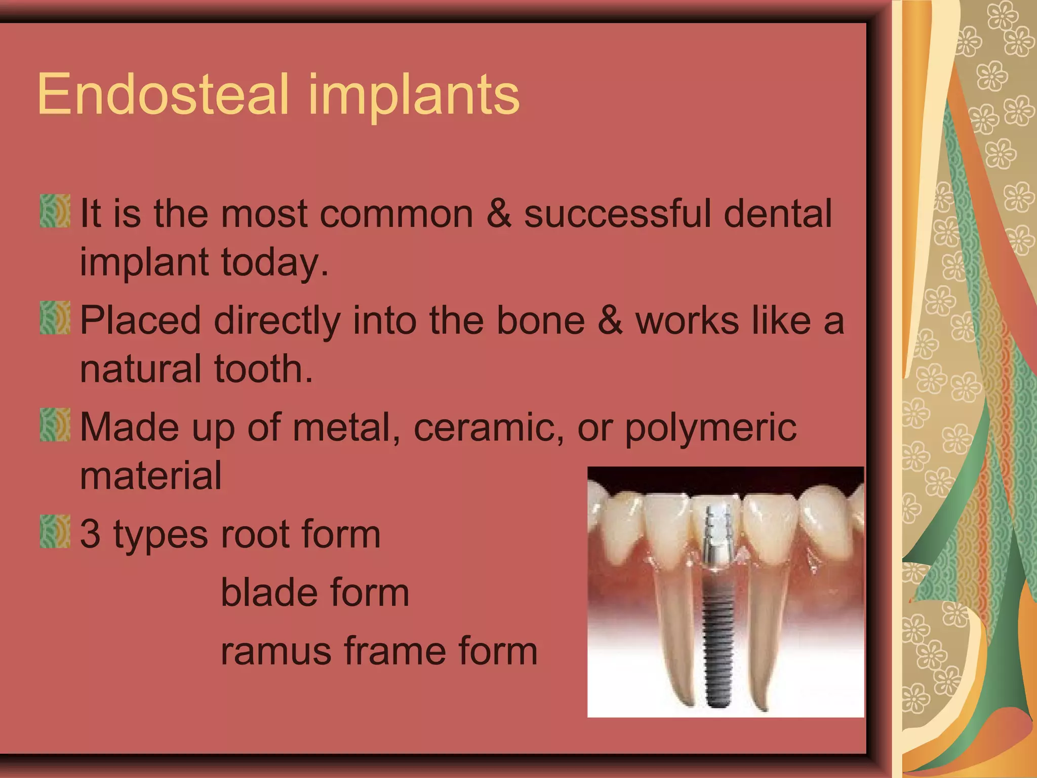 Implant classification | PPT