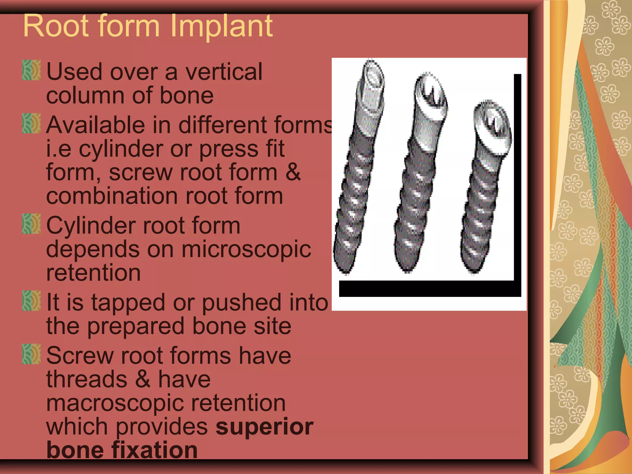 Implant classification | PPT