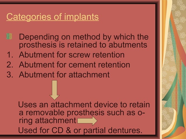 Implant classification | PPT