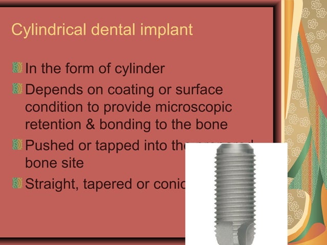 Implant classification | PPT