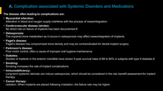 Implant Complications and the management | PPTX