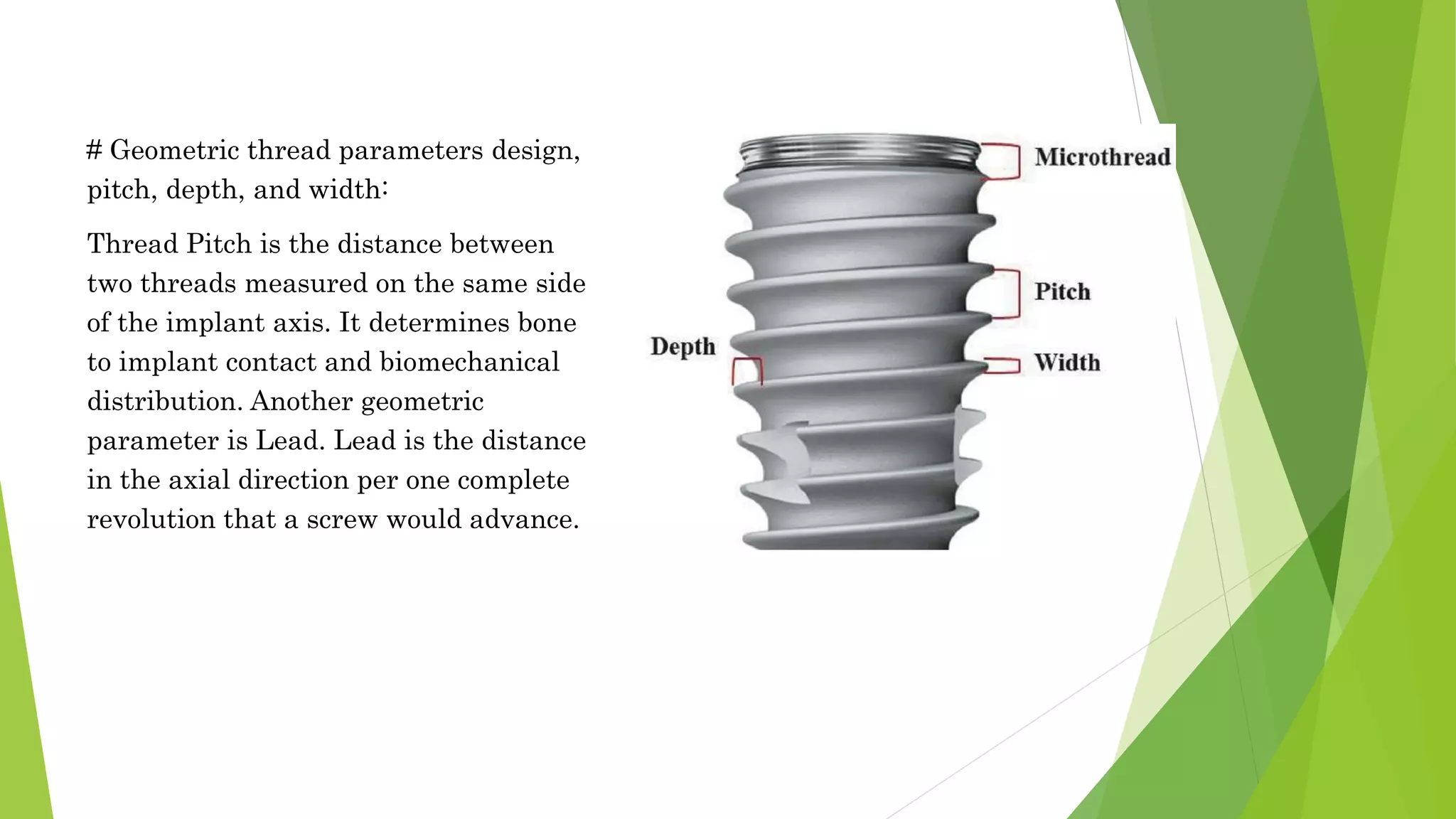 Implant structure, components, and surface modification | PPTX