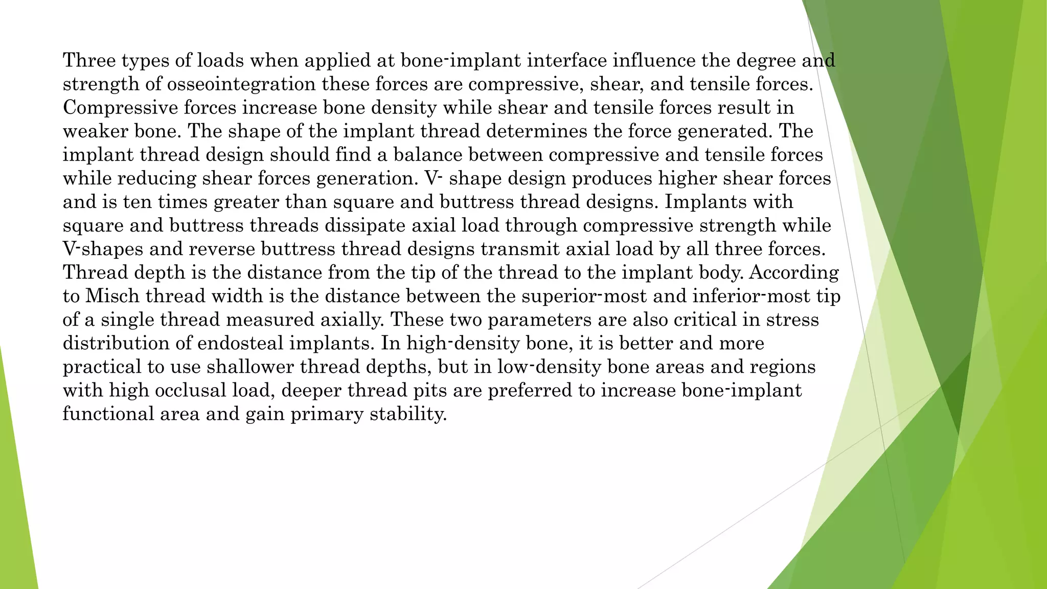 Implant structure, components, and surface modification | PPTX