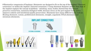 Implant structure, components, and surface modification | PPTX