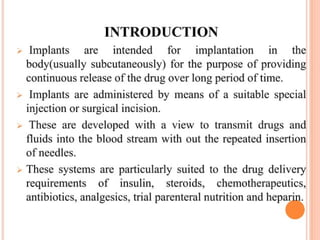 unit 2 NDDS Implant drug delivery system (1).pptx