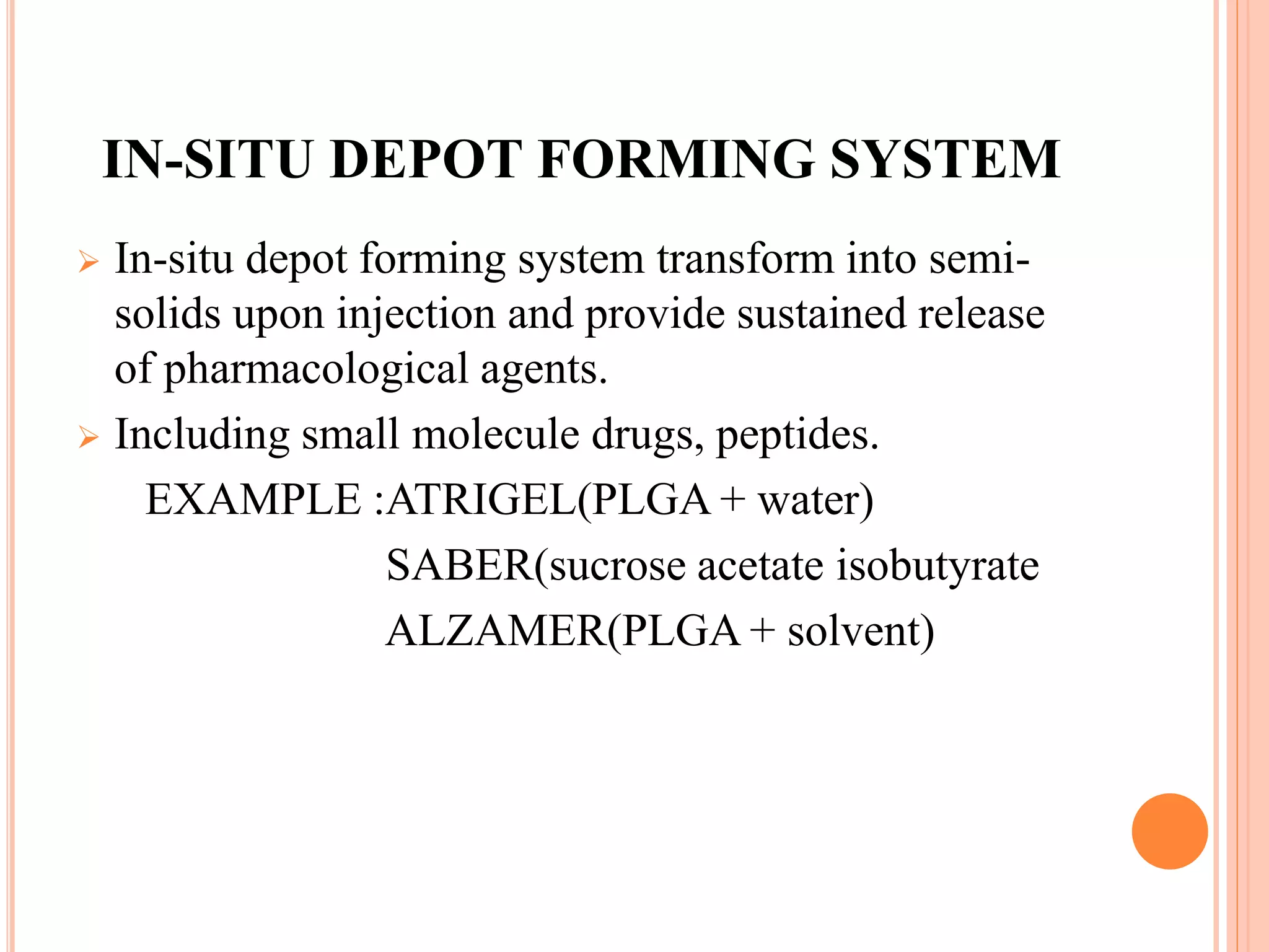 Implant drug delivery system | PPTX