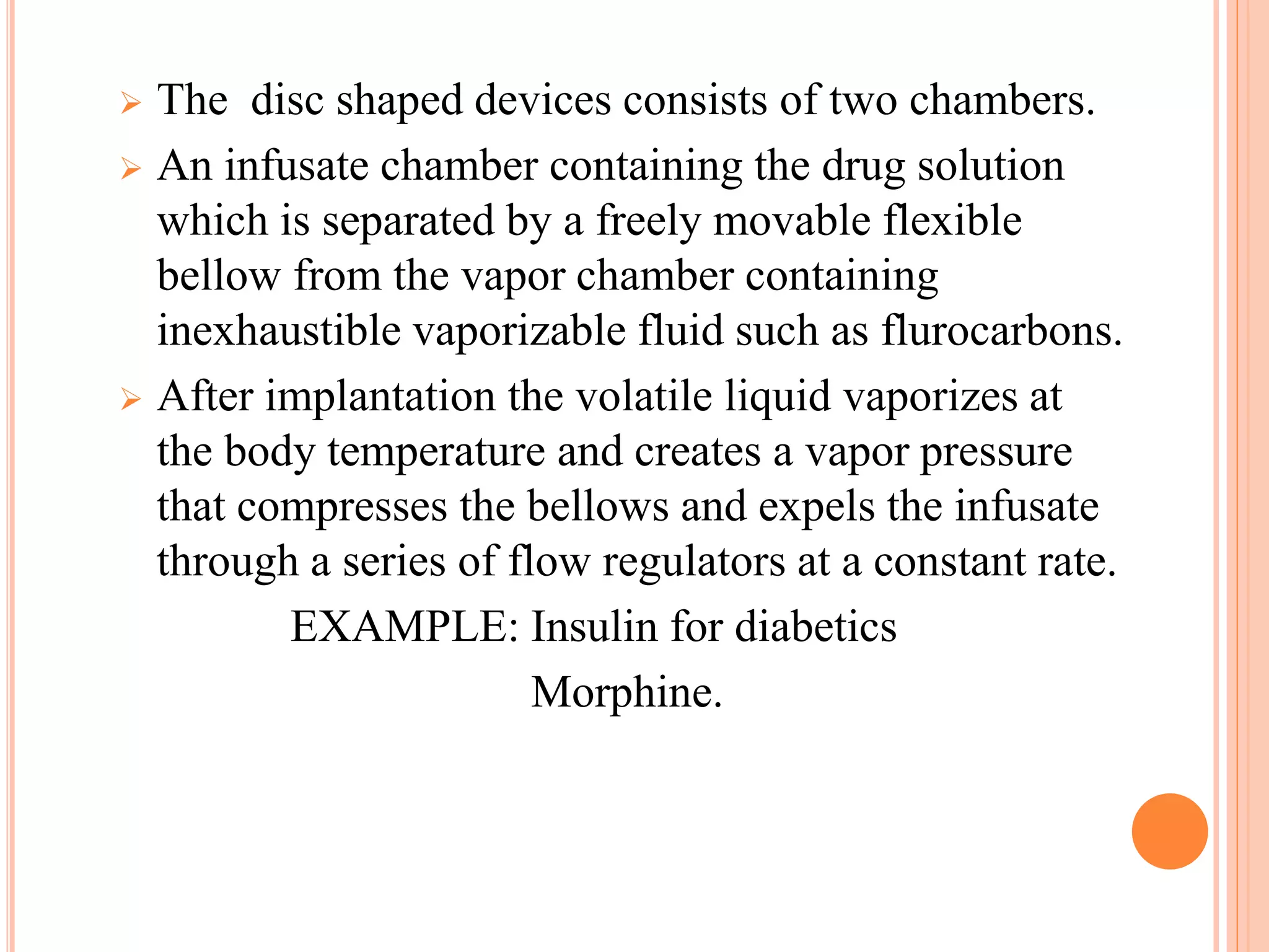 Implant drug delivery system | PPTX