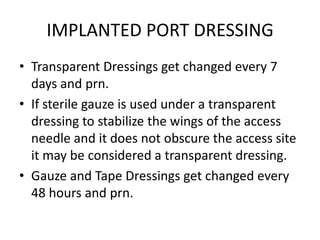 Implanted venous port access | PPTX