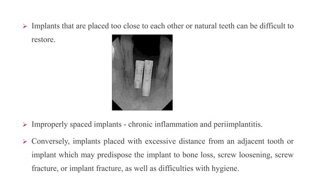 Implant Complications and Failures | PPTX