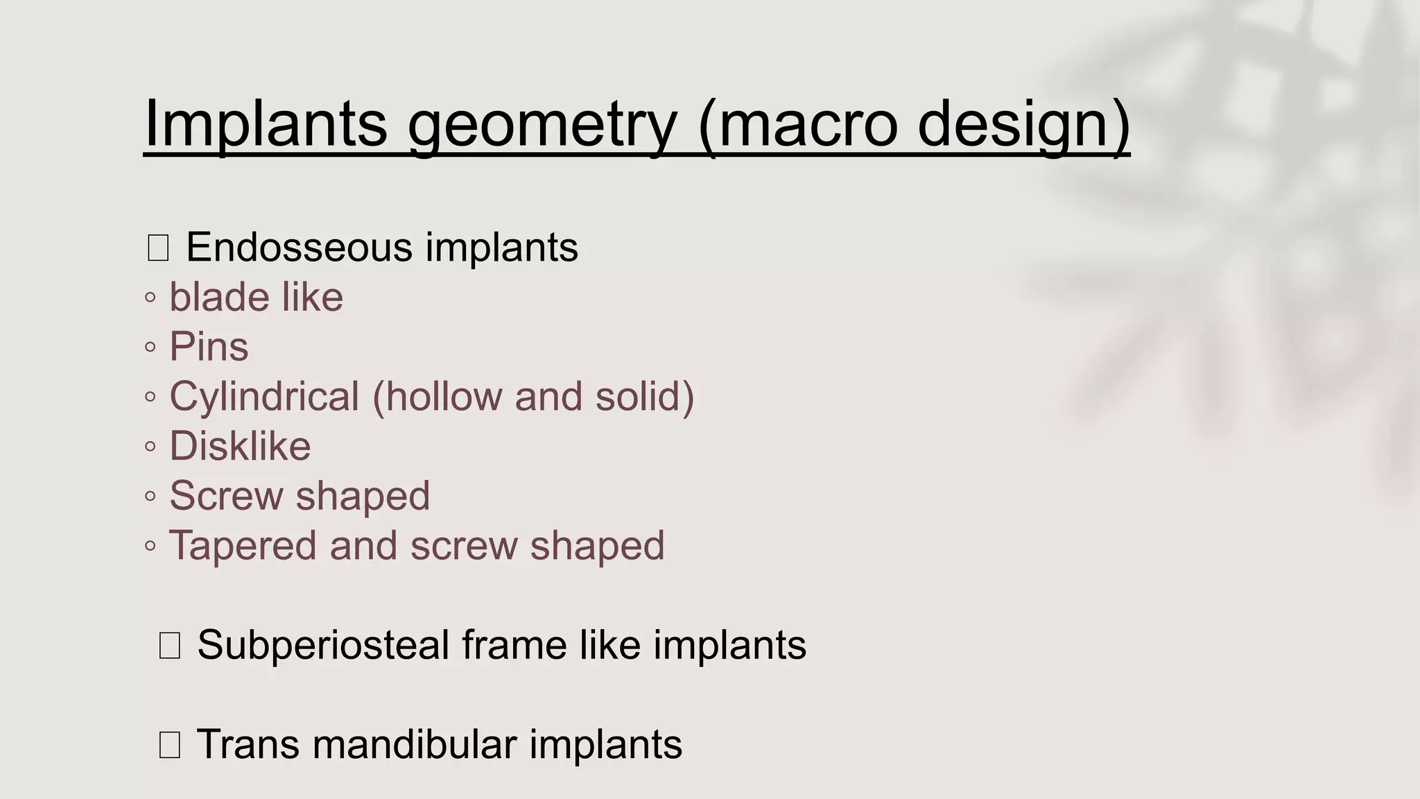 IMPLANTS | PPTX