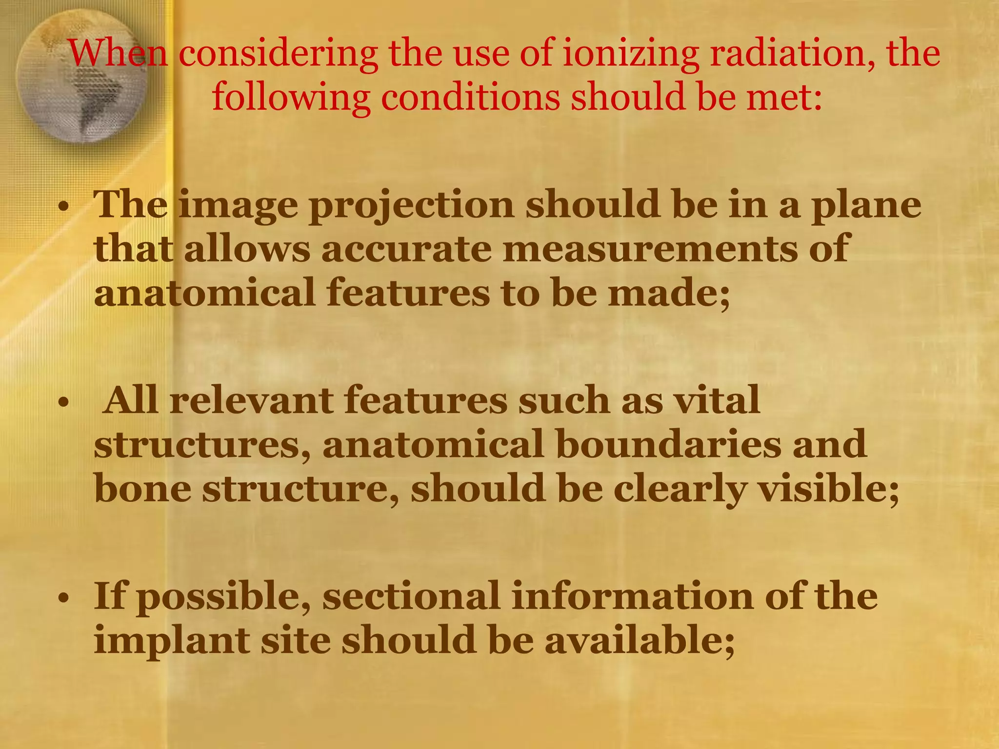 IMPLANT IMAGING TECHNIQUE | PPT