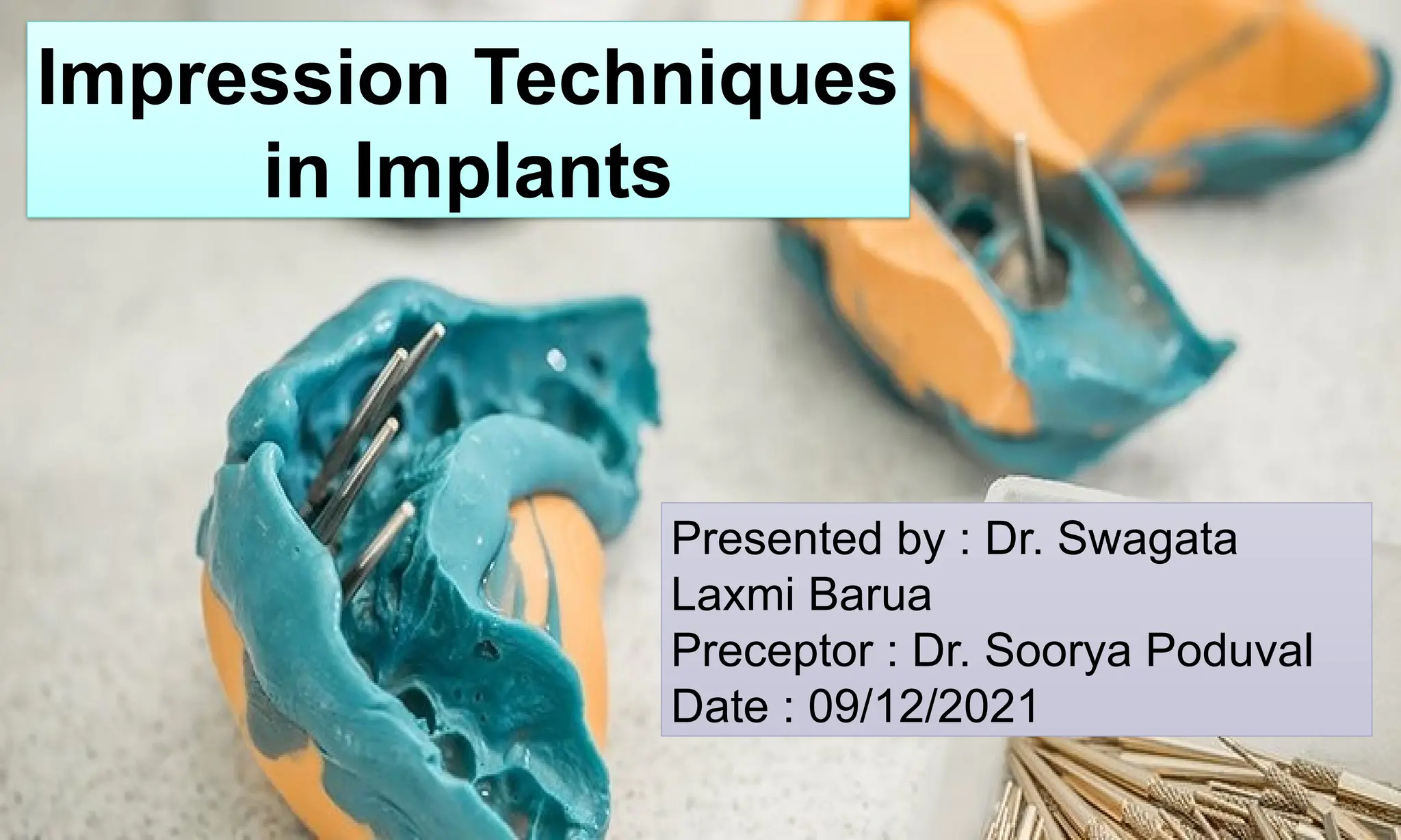 Dental Implant Impression techniques.pptx