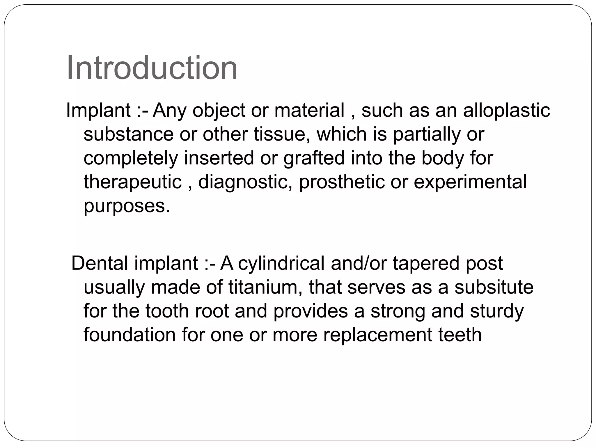 Peri Implant Anatomy, Function and Biology | PPTX