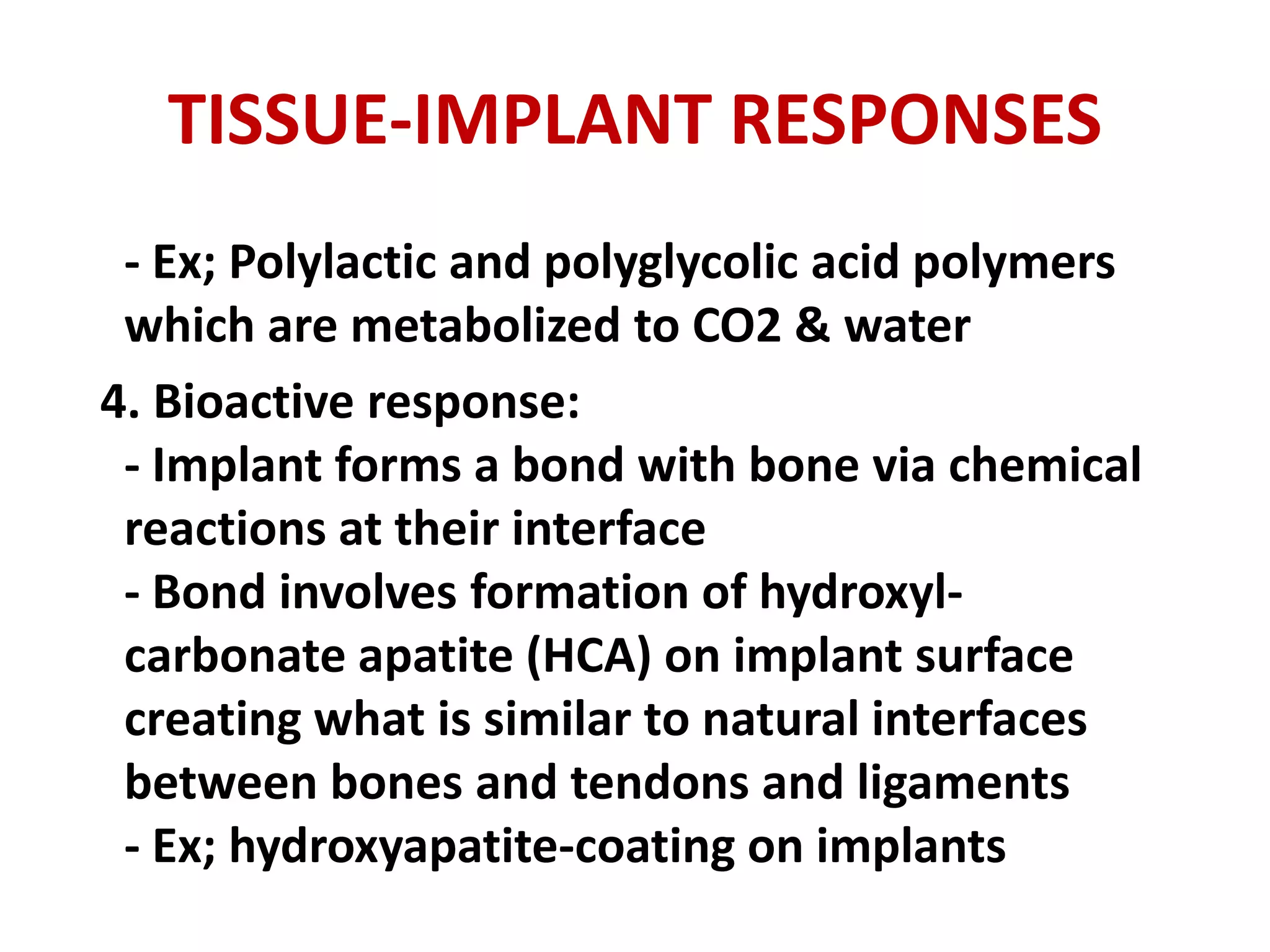 Implant materials in orthopaedics | PPTX