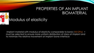 Implant matrerial copy | PPTX | Dental Health | Diseases and Conditions