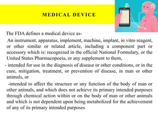 Implant medical devices for pharmaceuticals | PPTX
