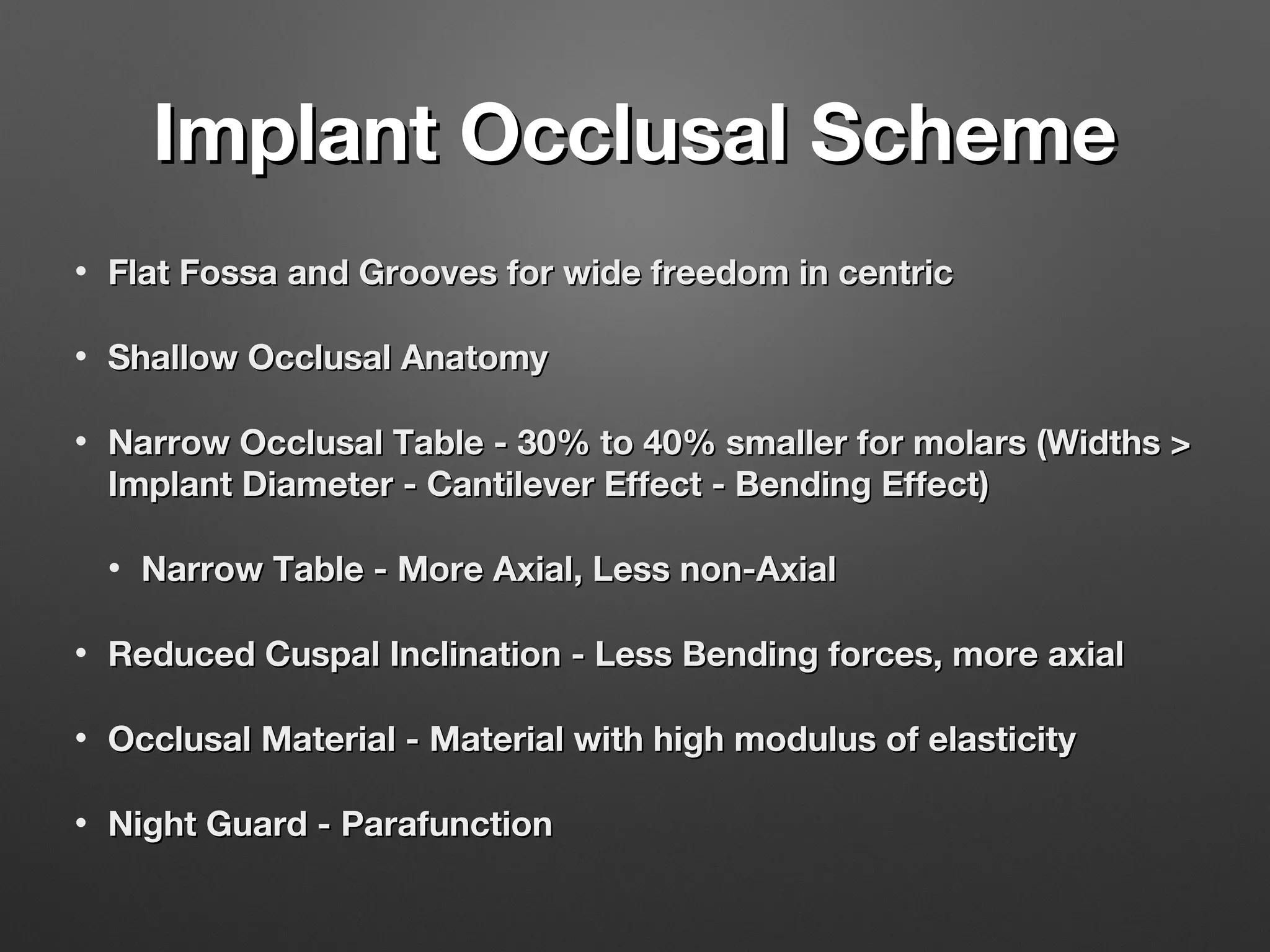 Implant occlusion | PPT