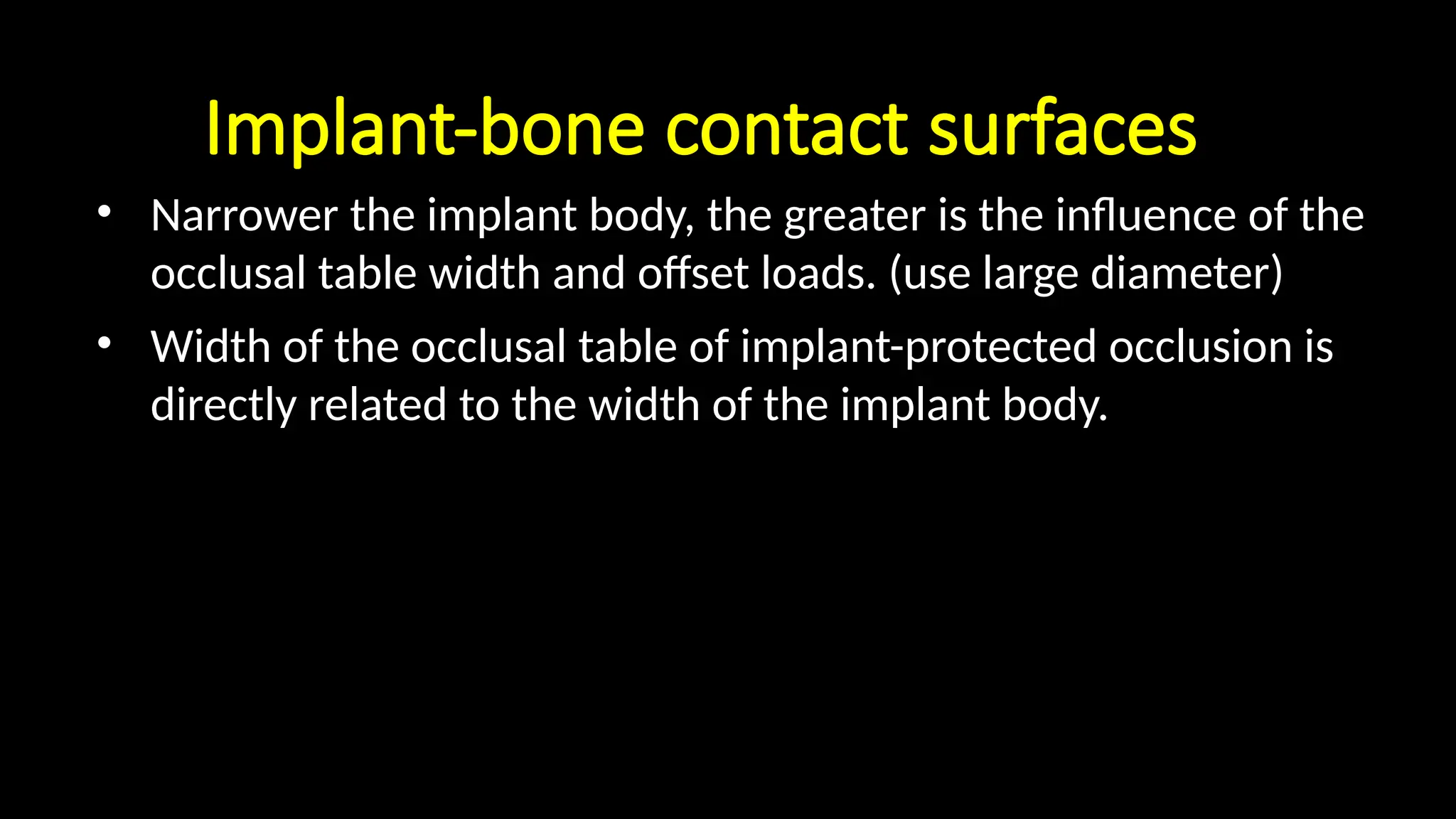 Implant occlusion necessary in implant dentistry | PPTX