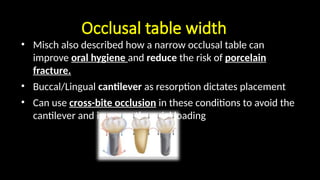Implant occlusion necessary in implant dentistry | PPTX