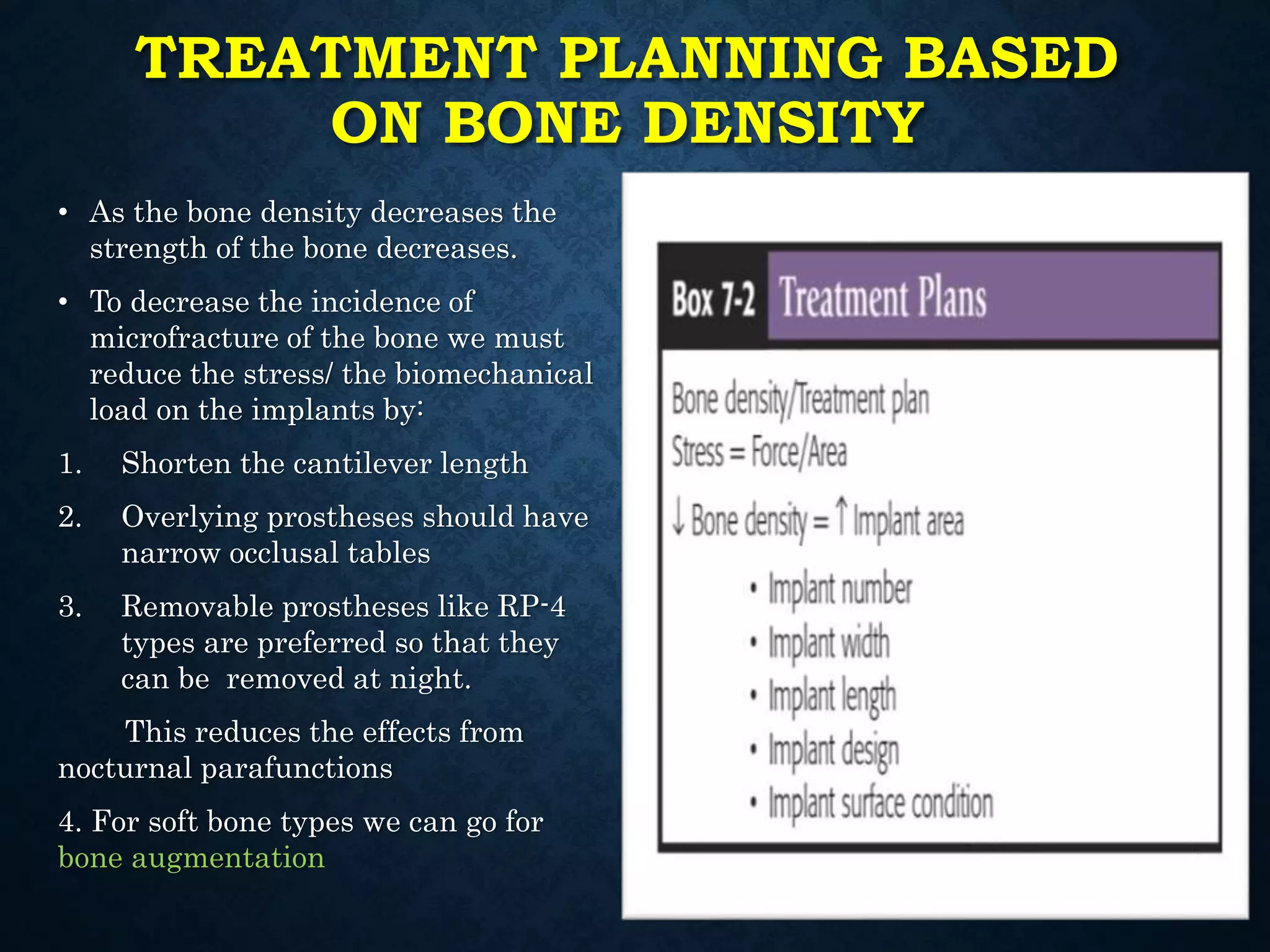Implants : An Overview, Biomechanics & Treatment Planning | PPTX