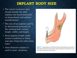 Implants : An Overview, Biomechanics & Treatment Planning | PPTX
