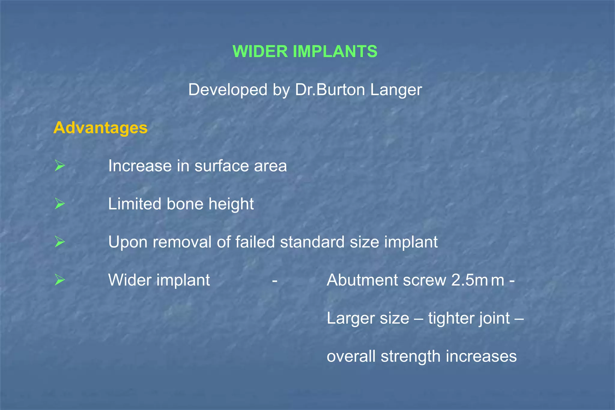 IMPLANTS-Biomechanics.ppt | Bone and Joint Conditions | Diseases and Conditions