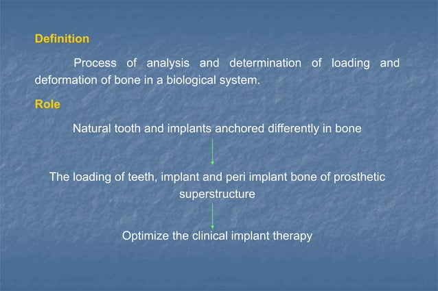 IMPLANTS-Biomechanics.ppt | Bone and Joint Conditions | Diseases and Conditions