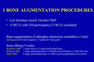 Implants And Prosthetics | PPT